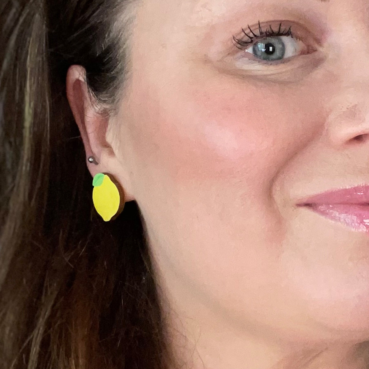 Lemon -Studs – Crazy Granny Designs